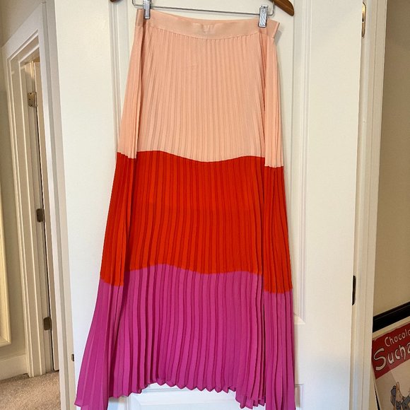 Express | Skirts | Express Colorblock Pleated Maxi Skirt | Poshmark